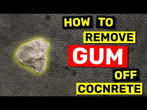 How to Remove Gum Off Concrete | Video